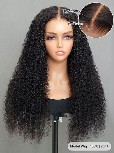 M-Cap 9x6 HD Lace Wear Go Pre Bleached Tiny Knots Kinky Curly Wig | Sa ...