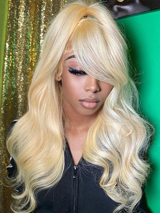 Pre Cut Pre Plucked 613 Blonde Body Wave 6x4 Glueless Lace Virgin Huma ...