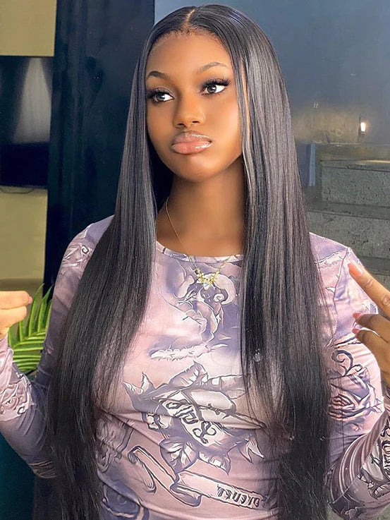 Best Wigs Brazilian Virgin Hair 4X6 Straight Wear&Go Lace Closure Wig ...